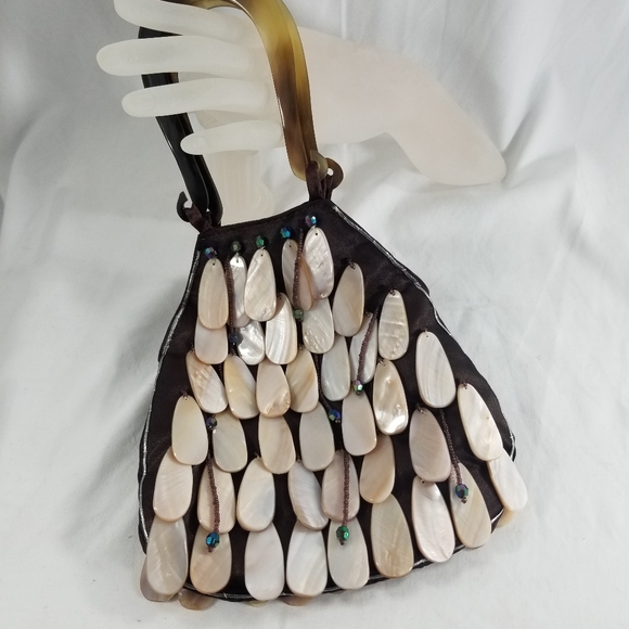 Van Klee | Bags | Van Klee Silk Mother Of Pearl Tear Drop Jangle Bag ...